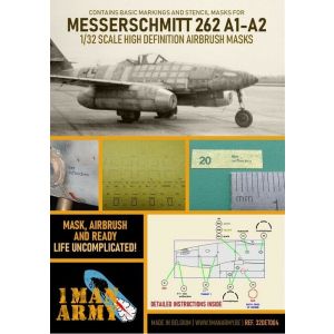 1ManArmy - 1/32 MESSERSCHMITT 262 A1-A2 ALL BRANDS | Modelomondo